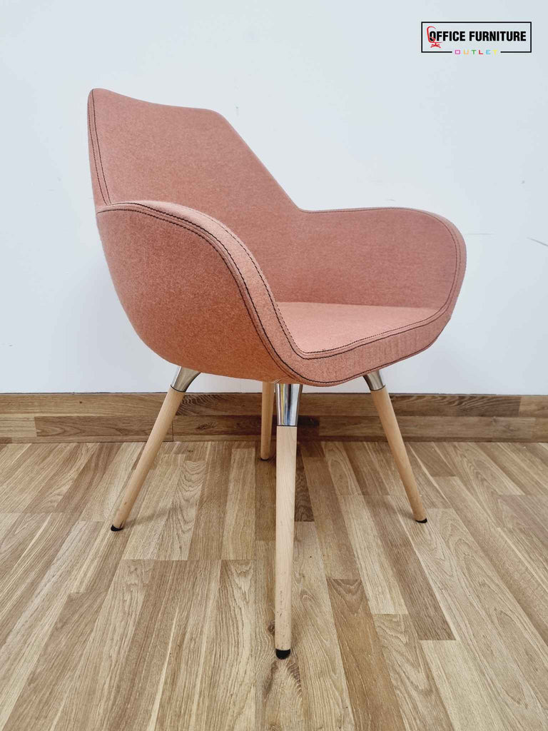 Profim Fan 10HW Tub Style Arm Chairs - Peach - Set of Two/Three