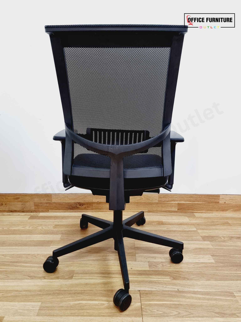 Black Narbutas Eva 2 Swivel Office Chair